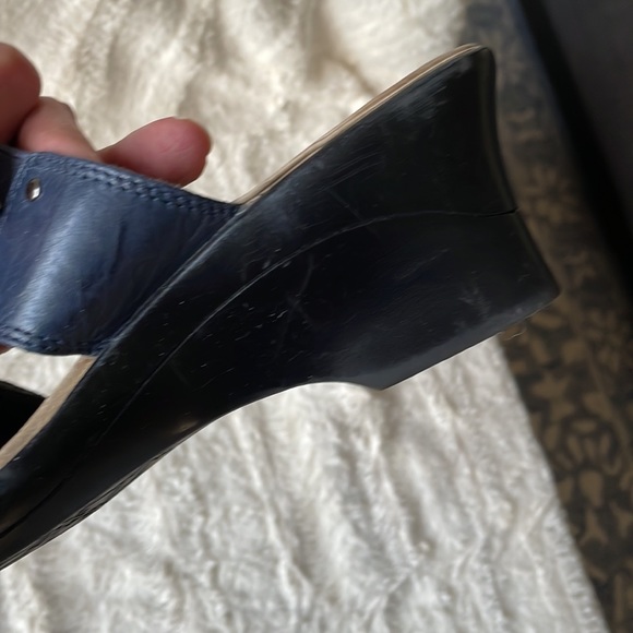 Clarks | Shoes | Clarks Navy Sandals Sz 7 | Poshmark